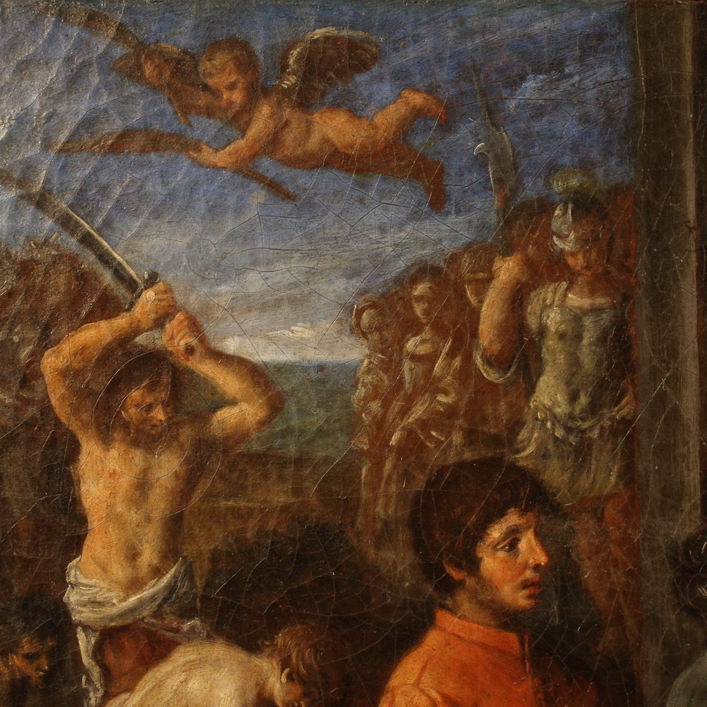Italian Artist, The Martyrdom of the Four Crowned Saints, 1660, Oil on ...