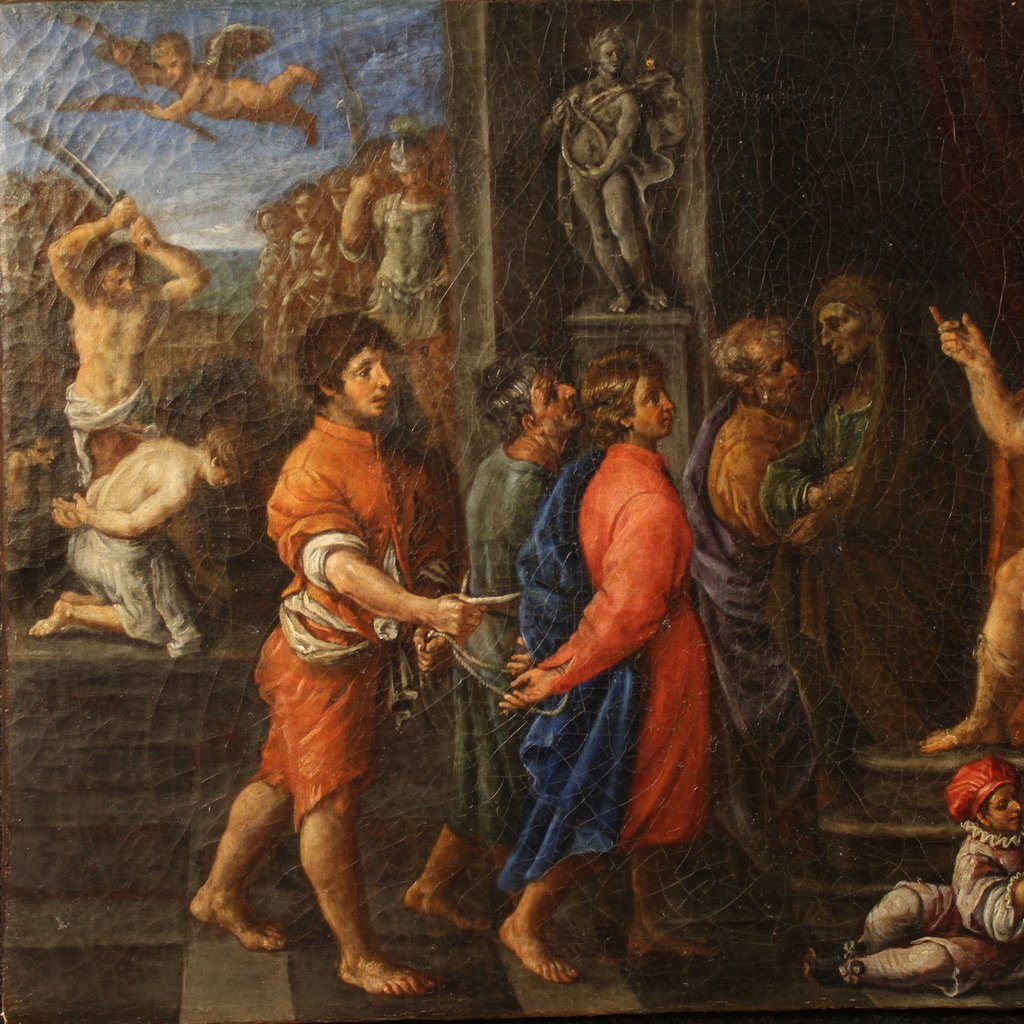 Italian Artist, The Martyrdom of the Four Crowned Saints, 1660, Oil on ...