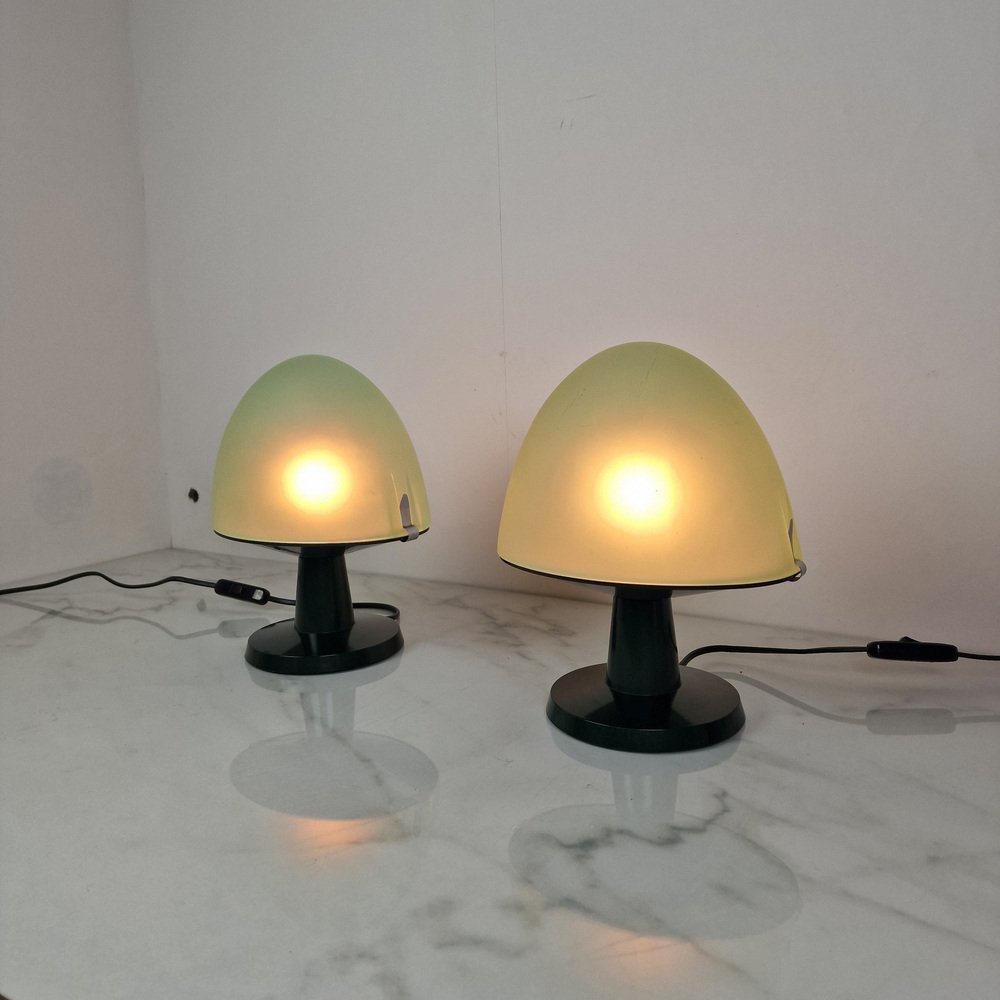Dolly Table Lamps in Glass, Metal, and Plastic from Valenti, Milan ...