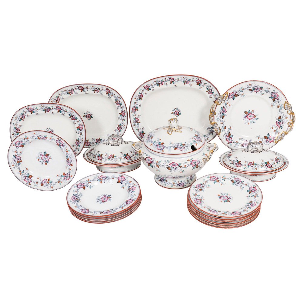 Antikes 20. Jh. Tafelservice von Müller Volkstedt MV Co., 1920er, 22er ...