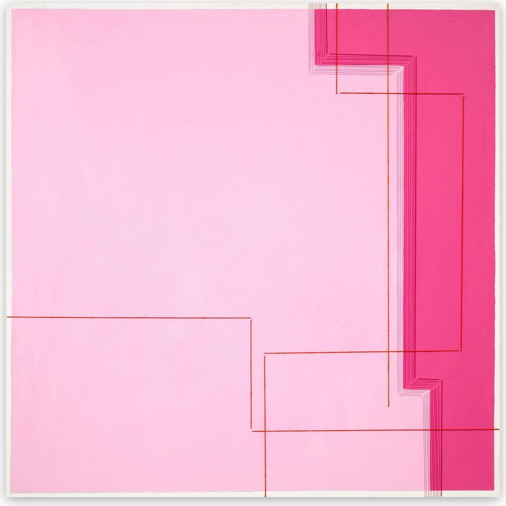 Holly Miller, Crash 2, 2017, Acrylic, Graphite and Thread on Canvas for ...