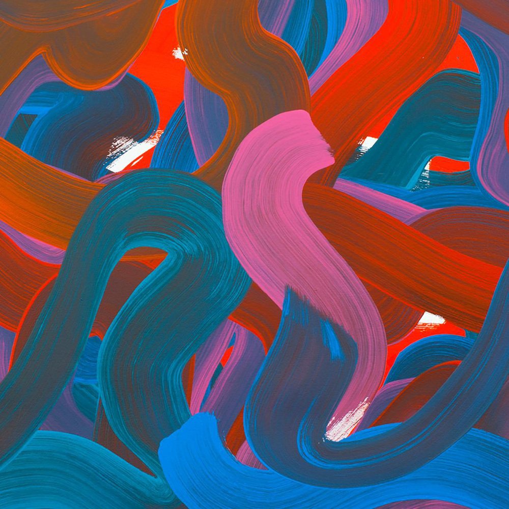 Leon Phillips, Wiggle No.22, Oil on Paper, 2023 in vendita su Pamono