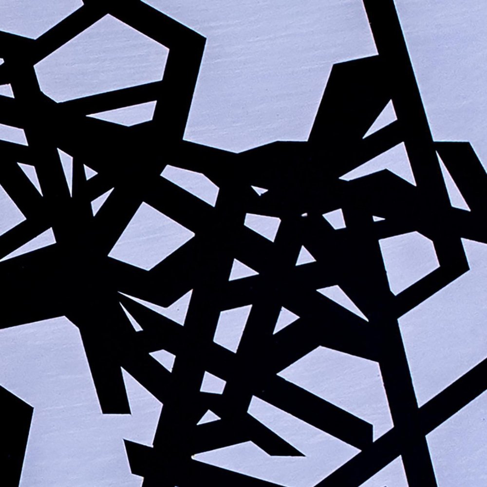 Jasper van der Graaf, Sans titre (Noir-Violet), Acrylique & Huile sur ...