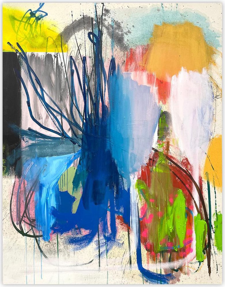 Ludovic Dervillez, Endemic Species, Mixed Media on Canvas, 2023 for sale at Pamono