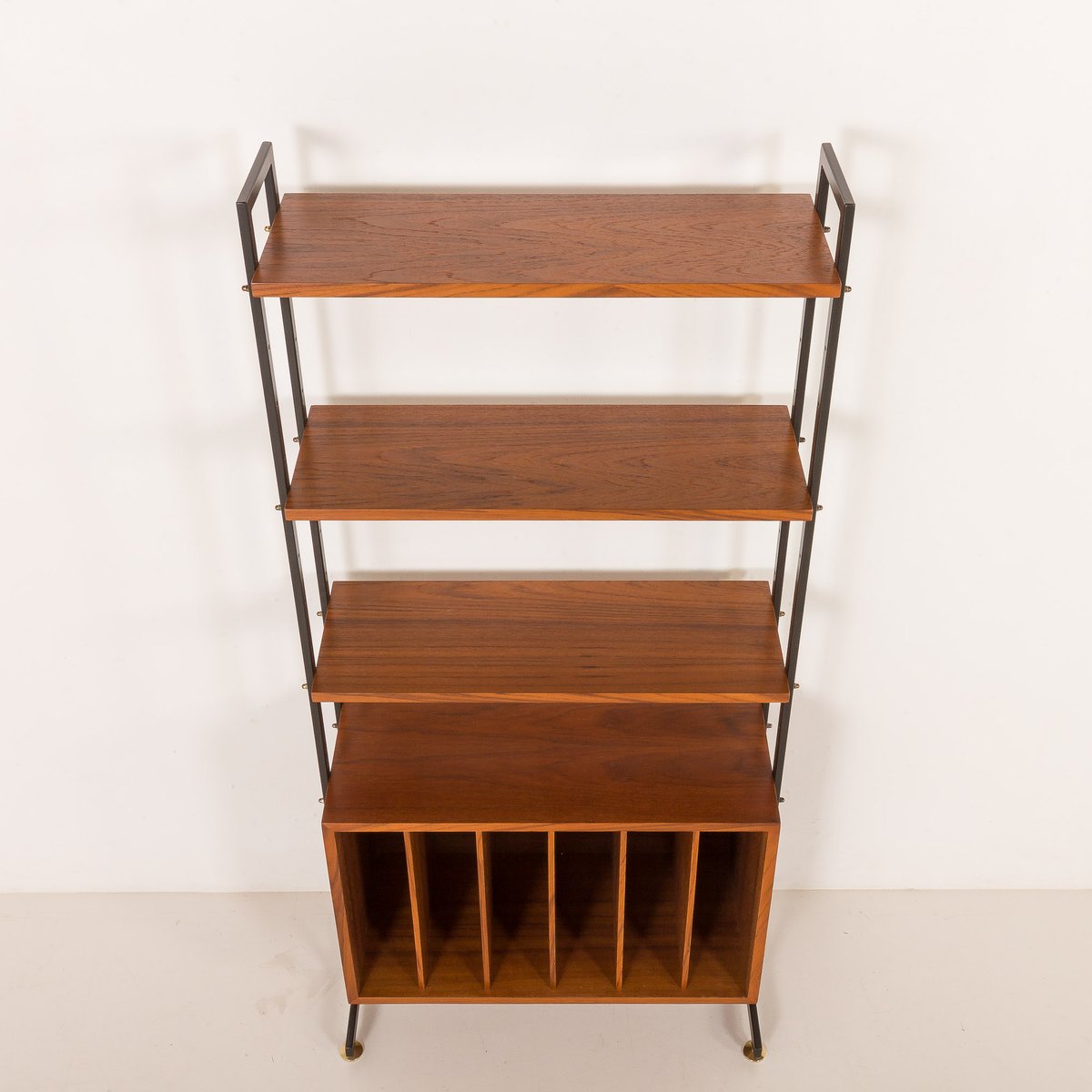 Mid-Century Modern Free-Standing Vinyl Records Wall Unit, 1970s for ...