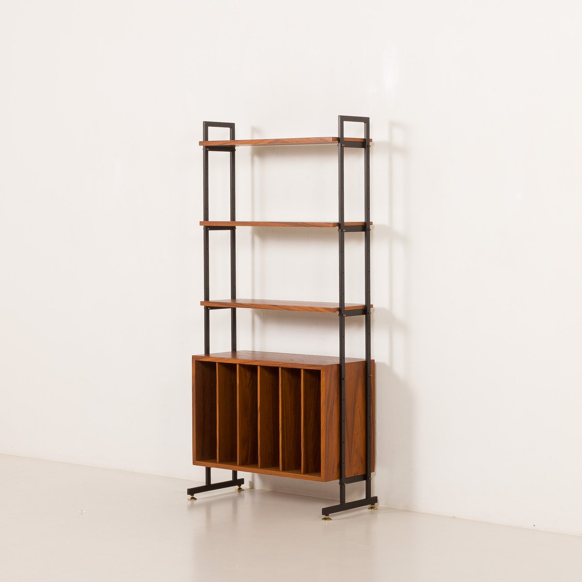 Mid-Century Modern Free-Standing Vinyl Records Wall Unit, 1970s for ...