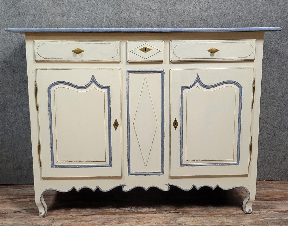 Large Louis XV Buffet in Lacquered Wood for sale at Pamono