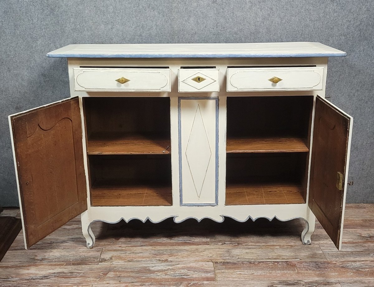 Large Louis XV Buffet in Lacquered Wood for sale at Pamono