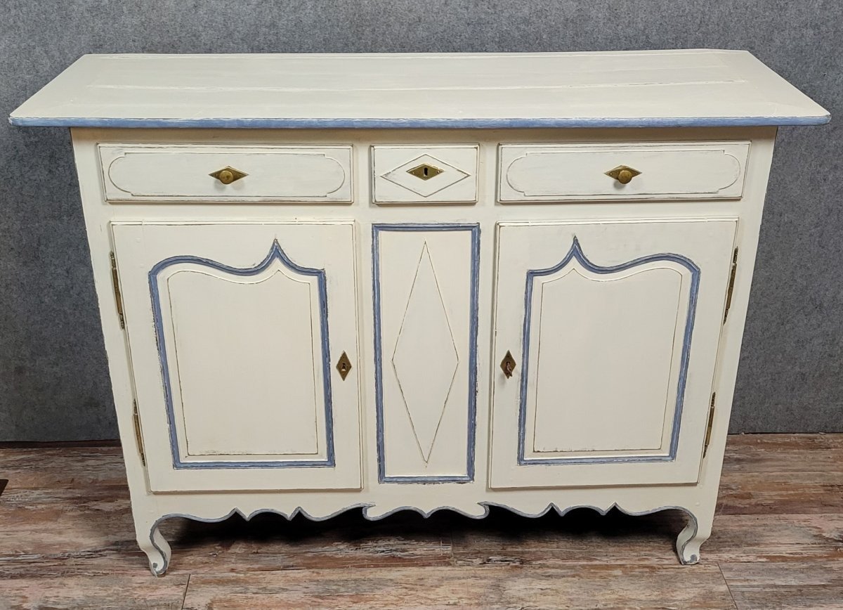 Large Louis XV Buffet in Lacquered Wood for sale at Pamono