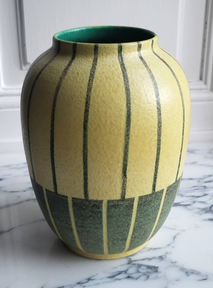 Mid-Century Modern German Pottery Vase, 1950s for sale at Pamono
