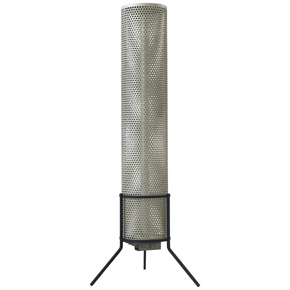 Mid-Century Modern Cylindrical Tripod Floor Lamp with Fluorescent ...