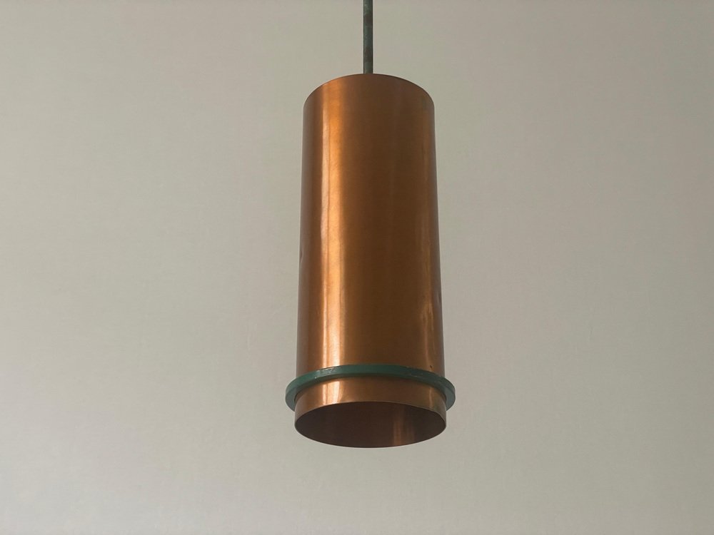 Bauhaus Industrial Copper and Casting Metal Ceiling Lamp, Germany ...