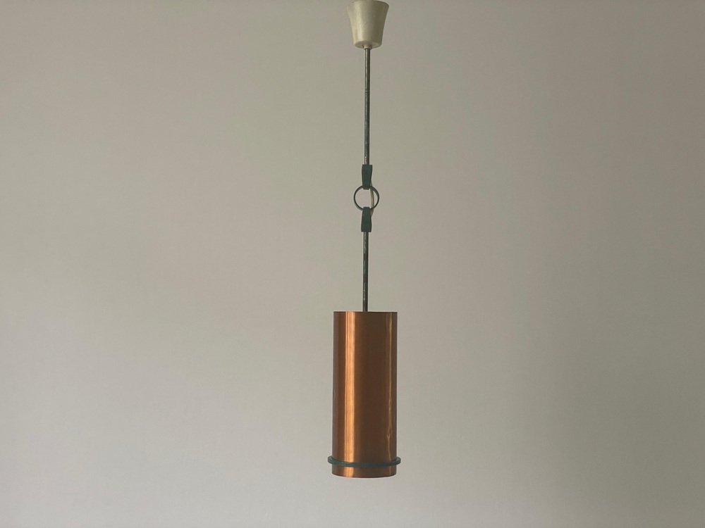 Bauhaus Industrial Copper and Casting Metal Ceiling Lamp, Germany ...
