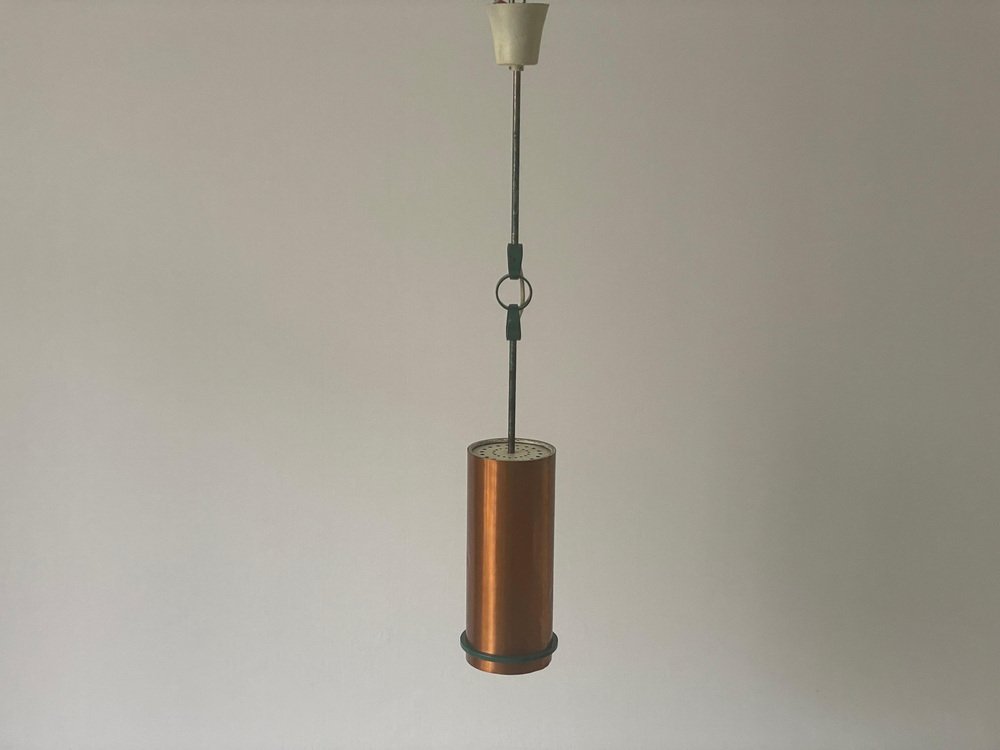 Bauhaus Industrial Copper and Casting Metal Ceiling Lamp, Germany ...