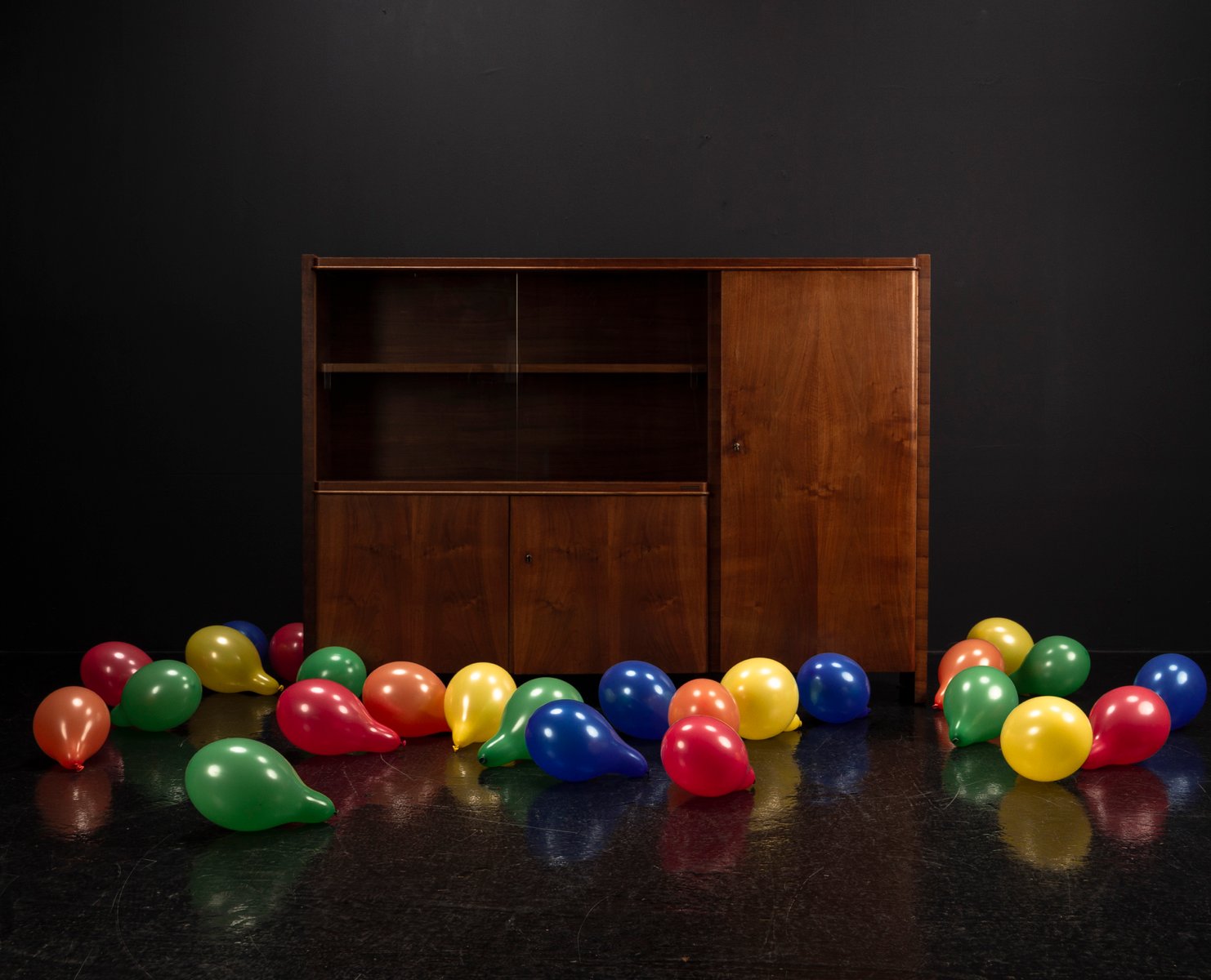 Sideboard in Walnut by Bruno Paul for VEB Deutsche Werkstätten Hellerau ...