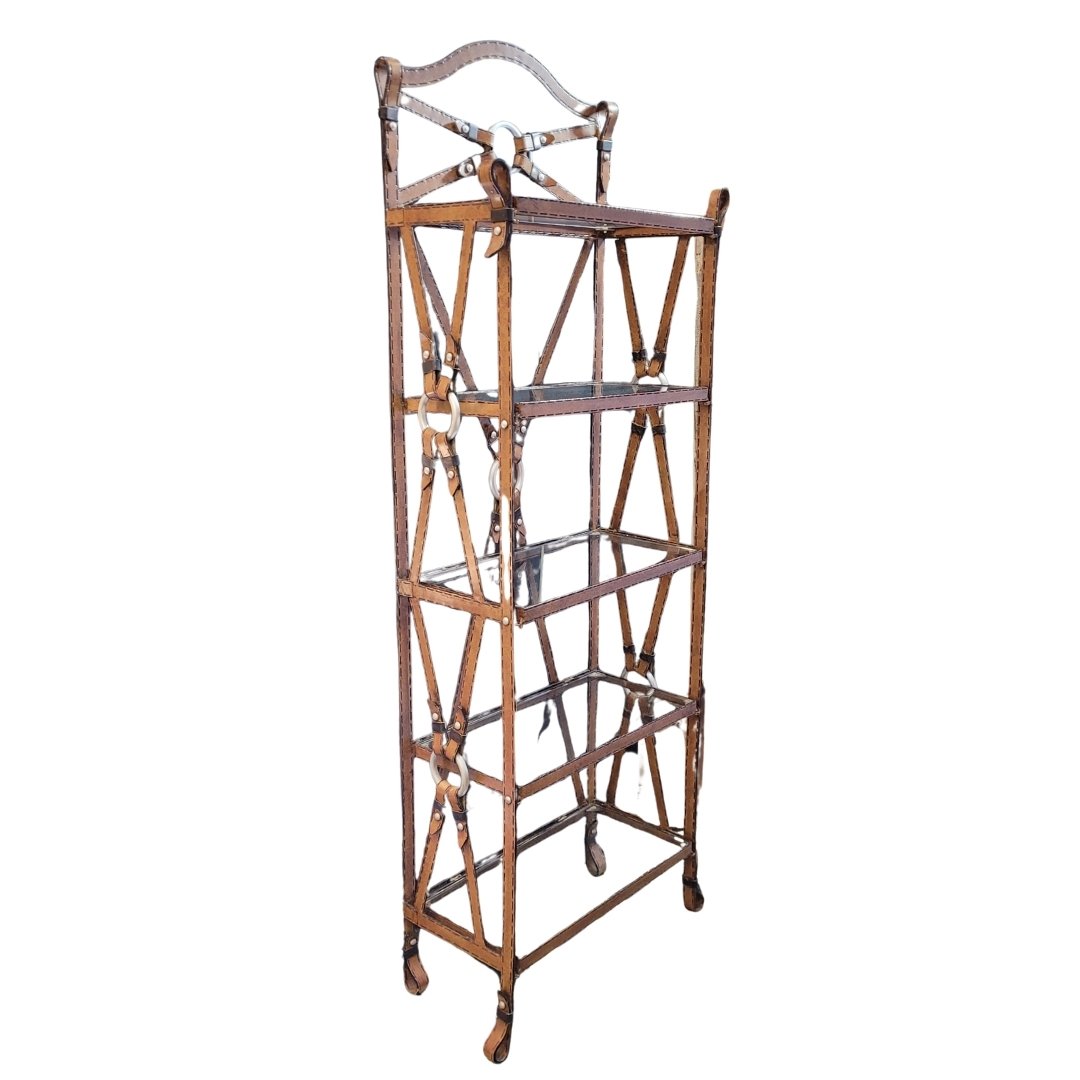 Vintage Display Case in Wrought Iron by Jacques Adnet for Hermès, 1970s ...