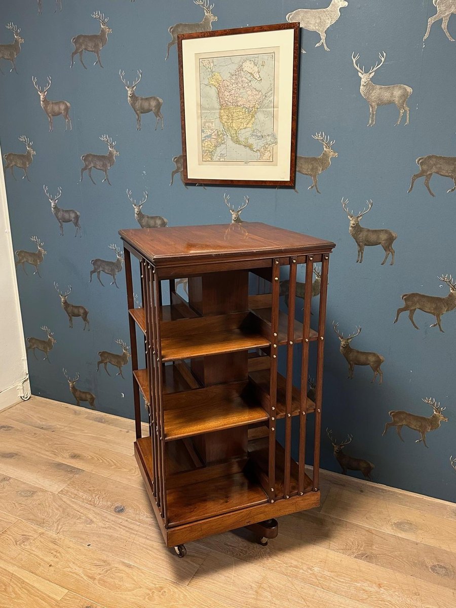 Large Revolving Bookcase, 1890s for sale at Pamono