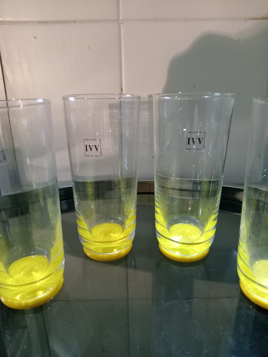 Vintage IVV Crystal Glasses, 1980s, Set of 6 for sale at Pamono