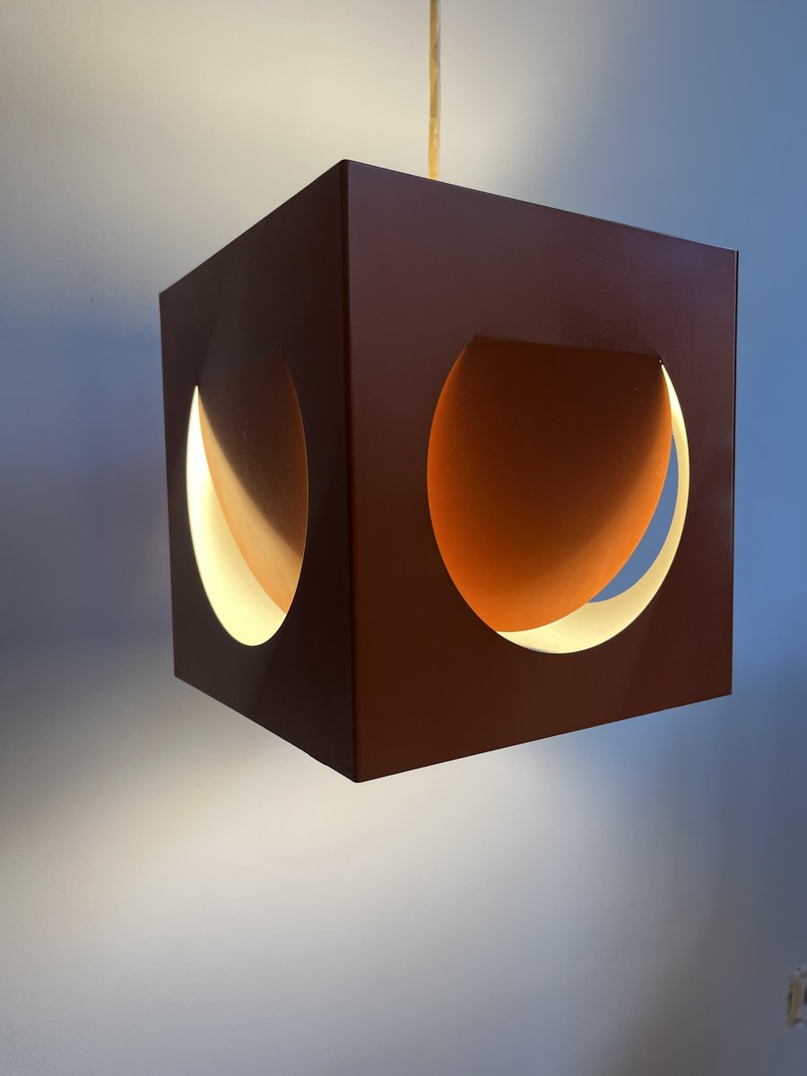 Lampe à Suspension Cube par Shogo Suzuki, 1960s en vente sur Pamono