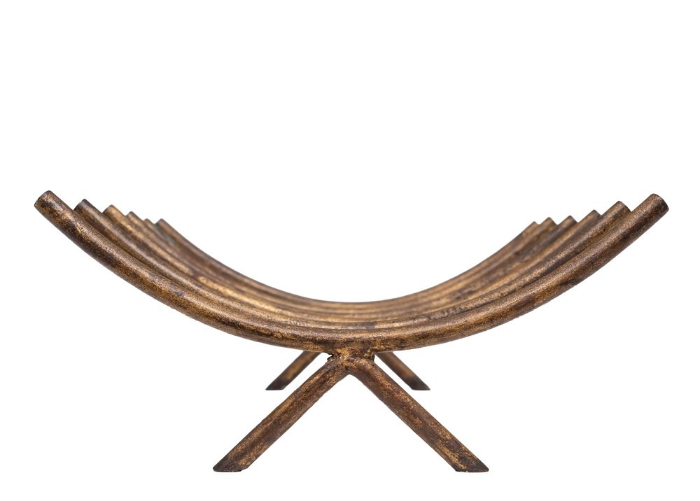 Porte-Bûches de Cheminée avec Support en Fer Forcé par George Nelson ...