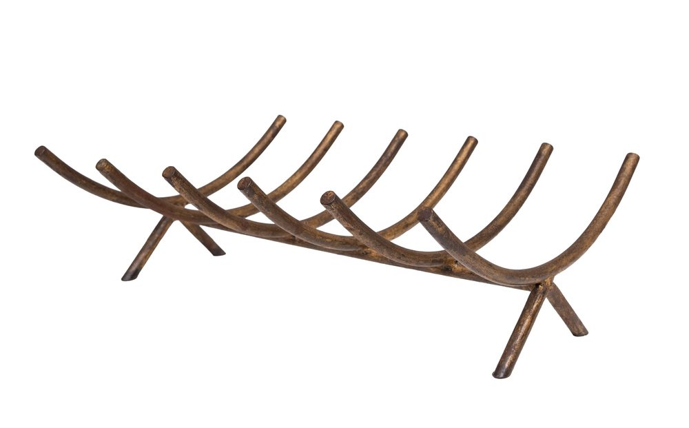 Porte-Bûches de Cheminée avec Support en Fer Forcé par George Nelson ...