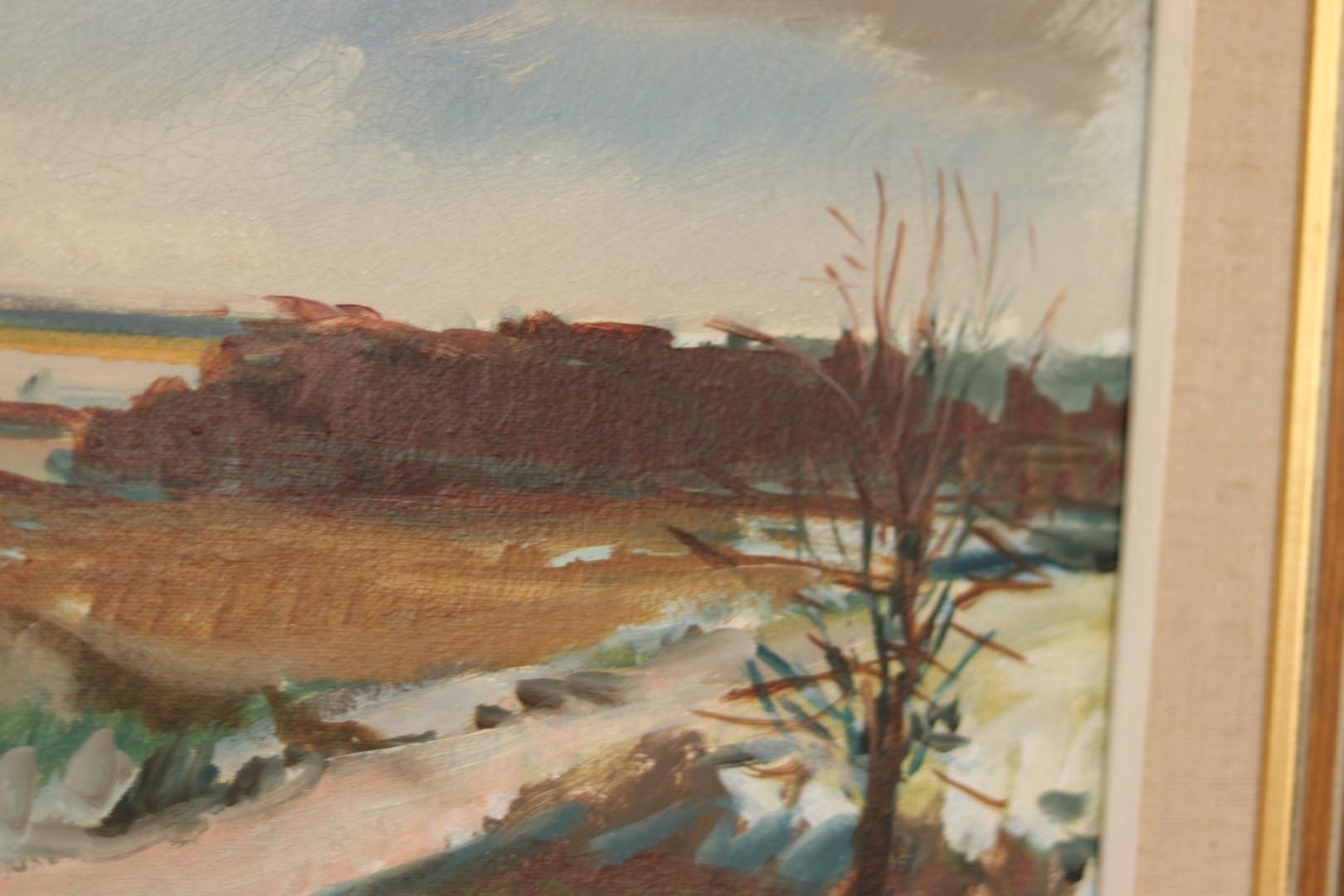 Budde Nielsen, Swedish Landscape, 1960s, Oil on Canvas, Framed for sale ...