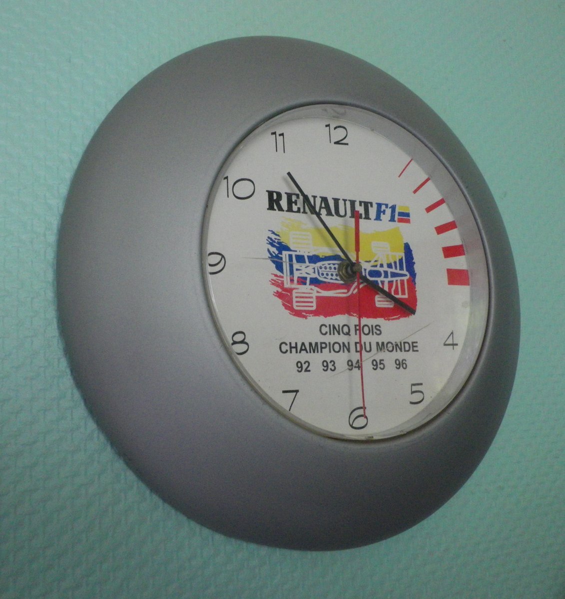 Vintage F1 Five-Time World Champion Clock from Renault, 1990s for sale ...