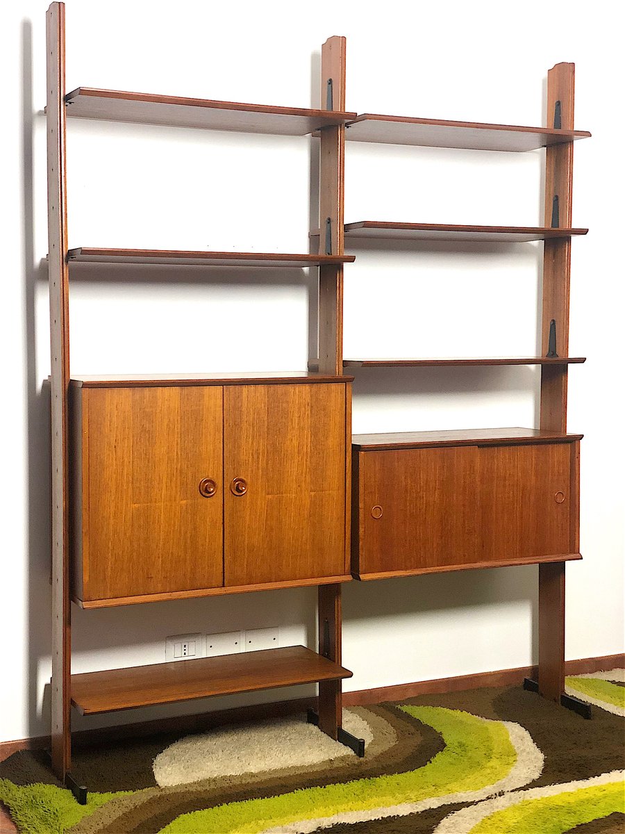 Vintage Two-Bay Bookcase, 1960s for sale at Pamono