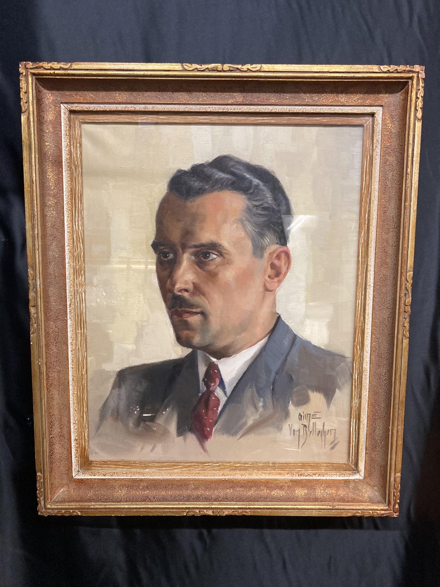 Aimé Van Belleghe, Portrait of René Brondel, 1920s, Oil on Canvas ...
