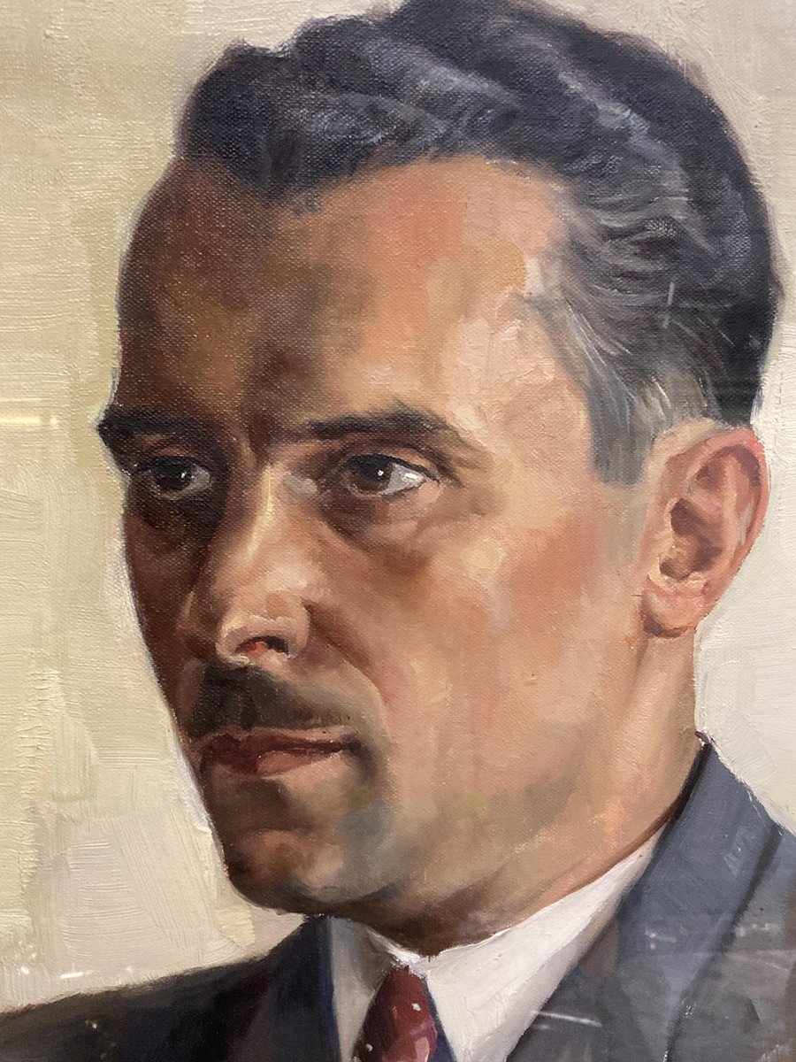 Aimé Van Belleghe, Portrait of René Brondel, 1920s, Oil on Canvas ...