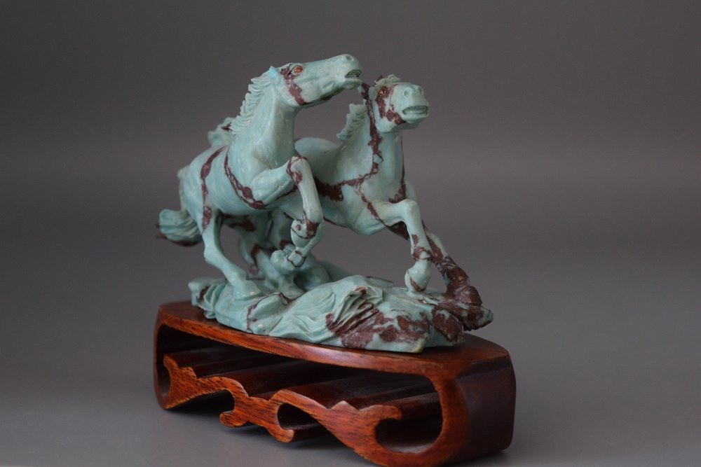 Two Horses Playing & Running Wildly and Chasing Each Other, 1960 for ...