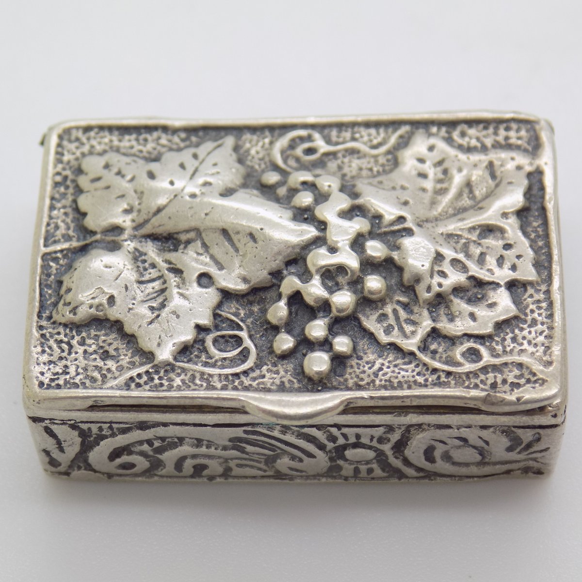 Vintage Italian Handmade Silver Potpourri Box with Fruits, Tuscany ...