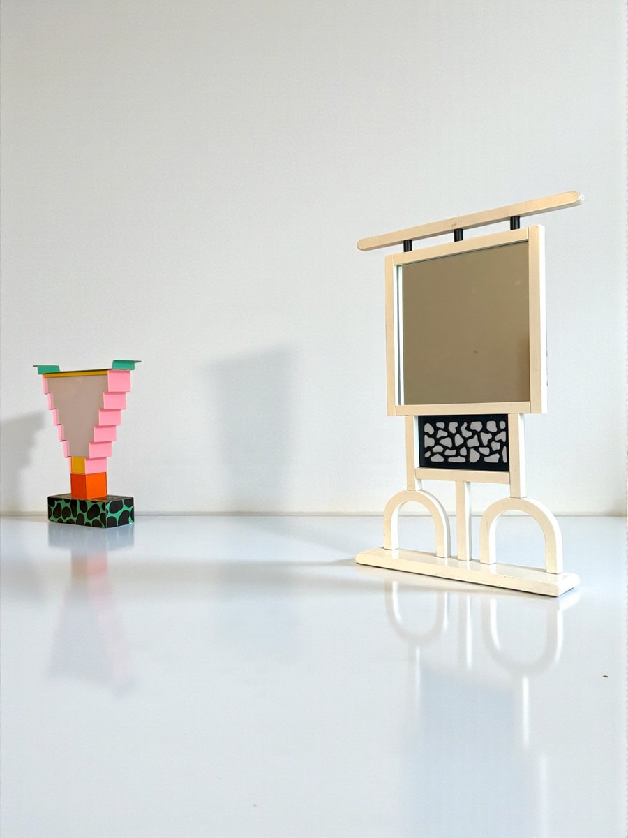 Spiegel von George Sowden für Memphis Milano, 1986 bei Pamono kaufen