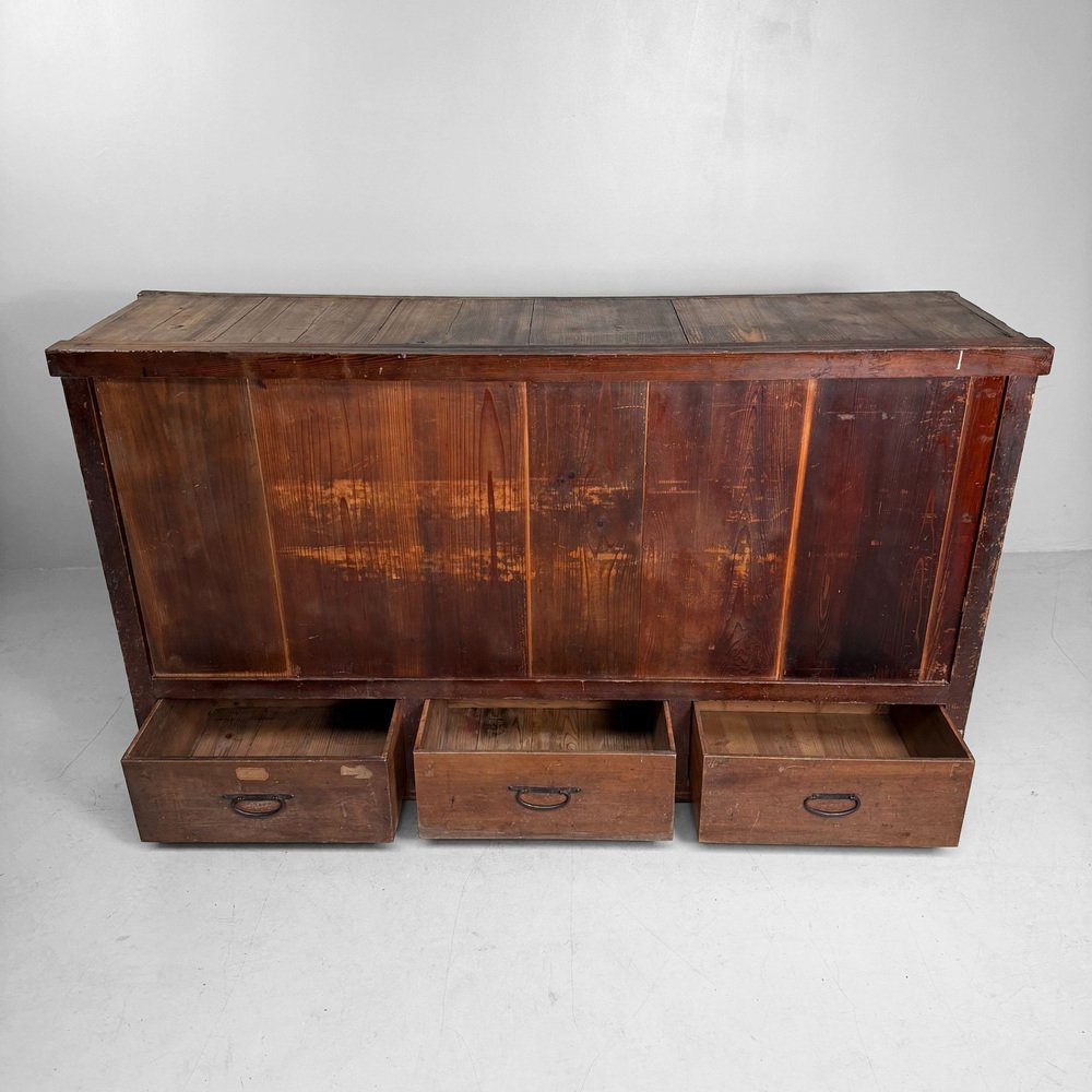 Antique Japanese Shop Counter with Glass Display and Drawers, 1920s for ...