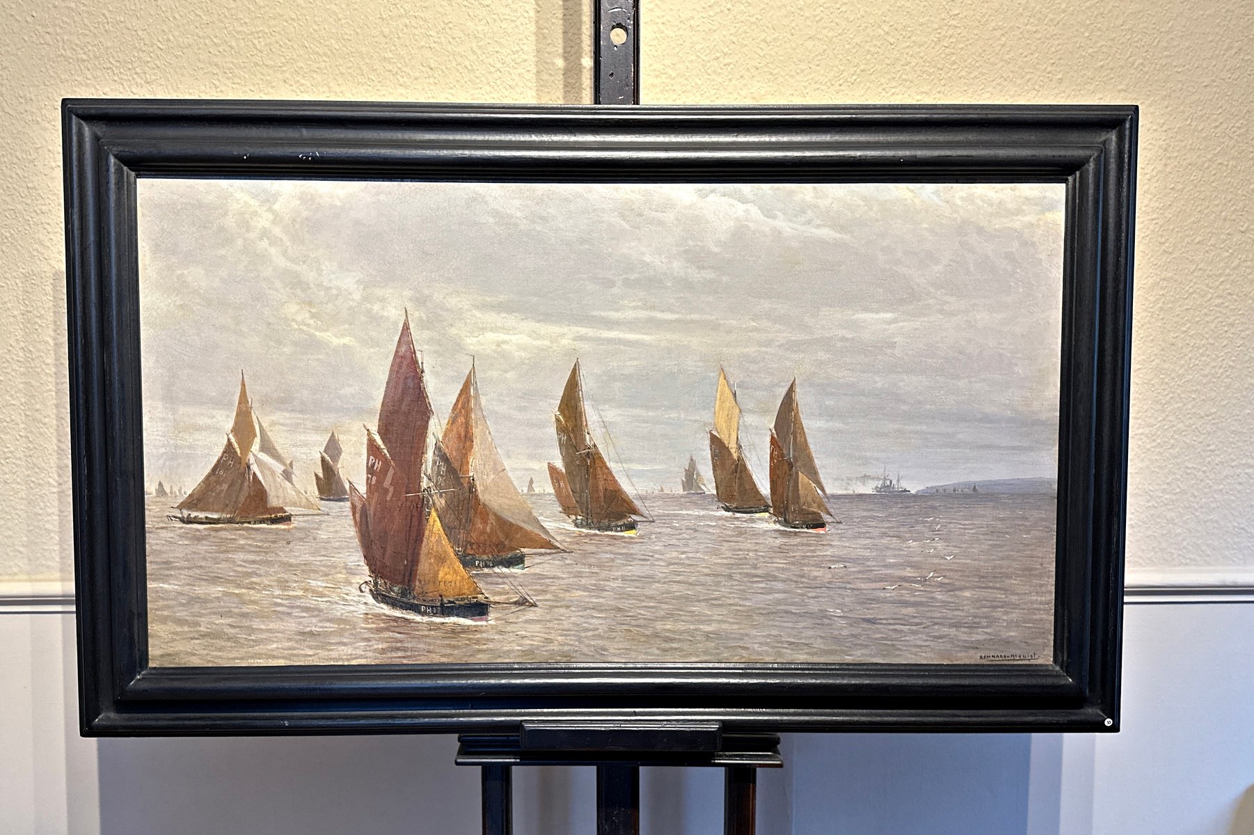 Hugo Schnars-Alquist, Sailing Ships, Artwork by Prominent German Marine ...