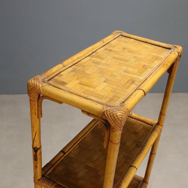 Small Bamboo Bookcase, 1980s for sale at Pamono