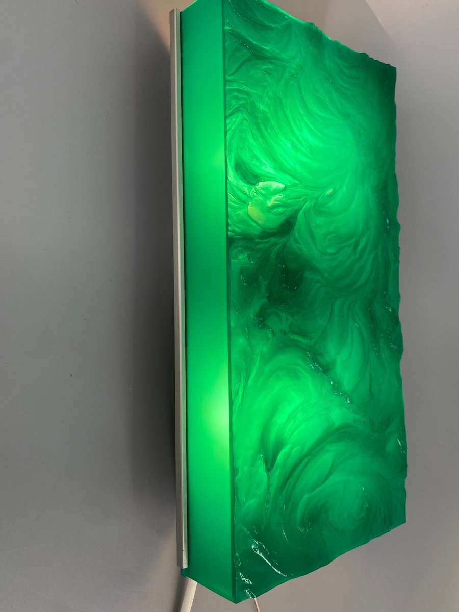 Grüne Space Age Pop Art Wandlampe von Uwe Mersch, 1970er bei Pamono kaufen