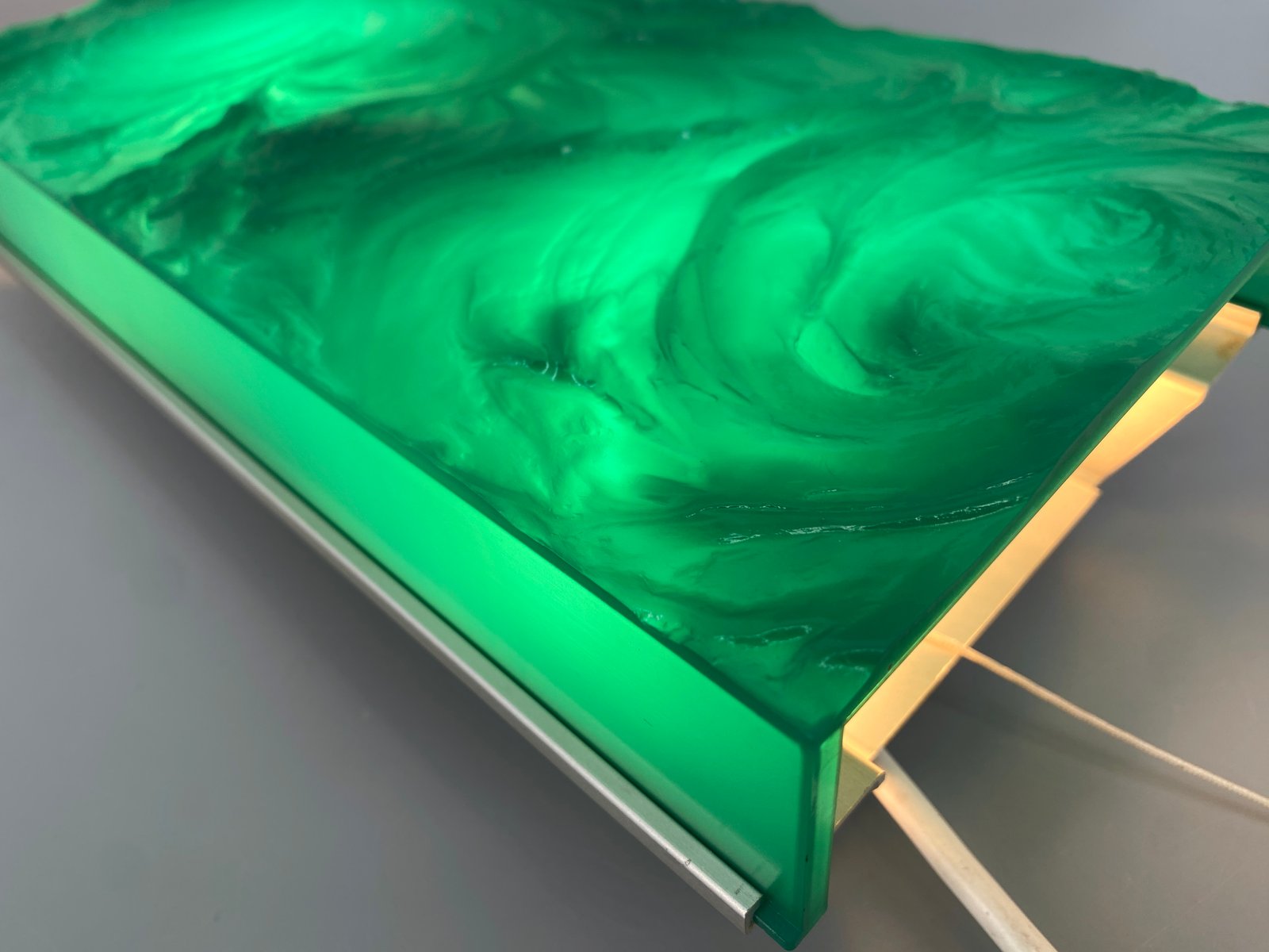 Grüne Space Age Pop Art Wandlampe von Uwe Mersch, 1970er bei Pamono kaufen