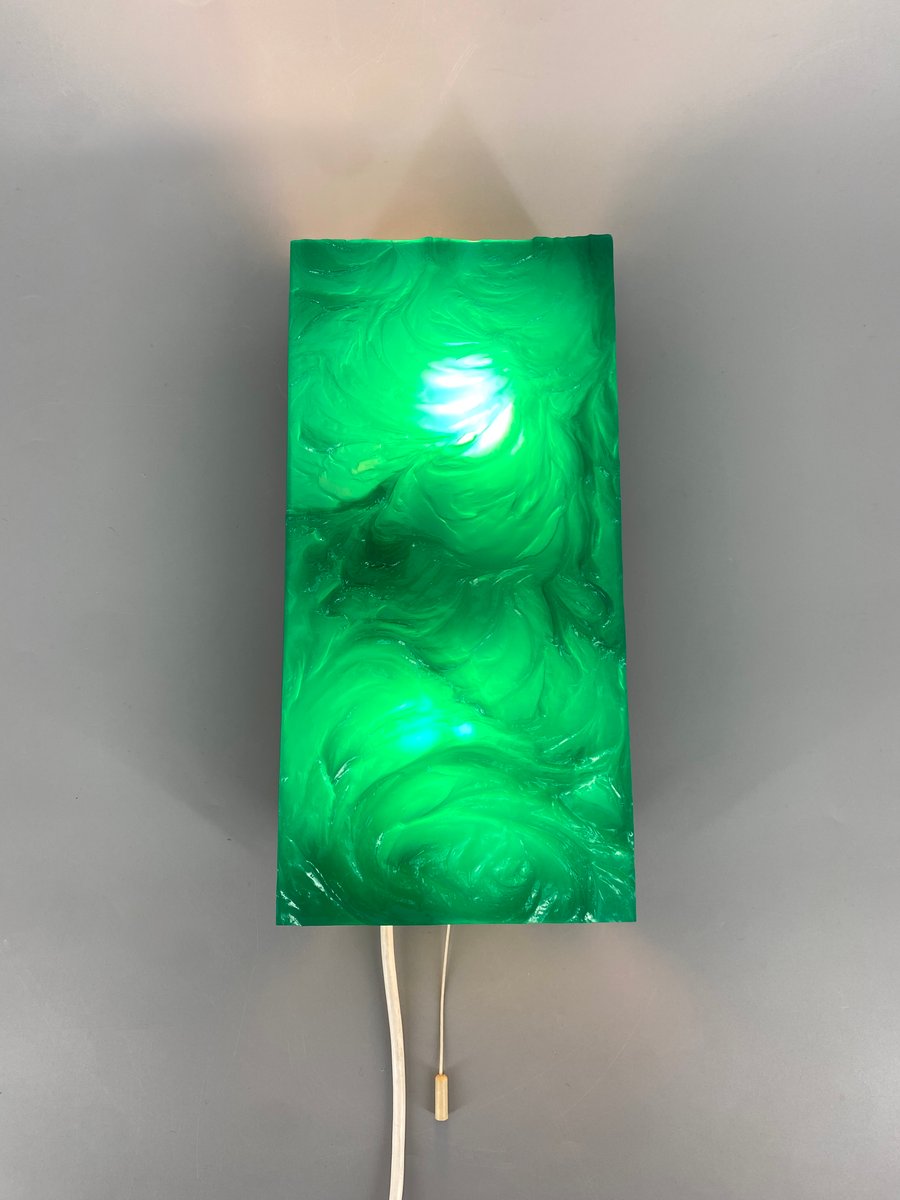 Grüne Space Age Pop Art Wandlampe von Uwe Mersch, 1970er bei Pamono kaufen