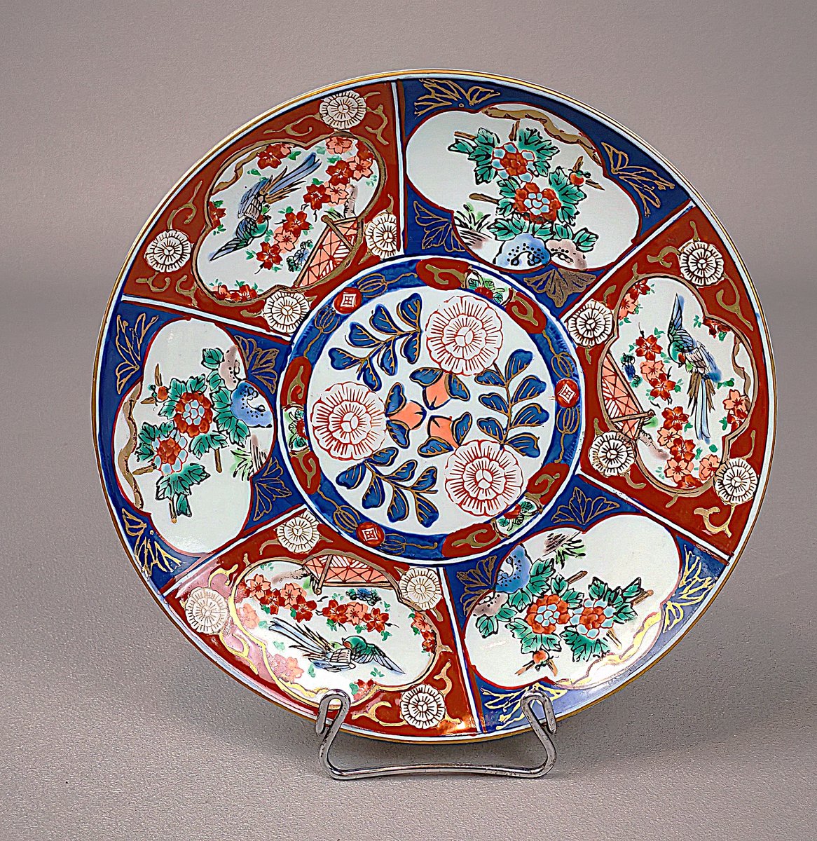 Vintage Japanese Imari Plate, 20th Century for sale at Pamono