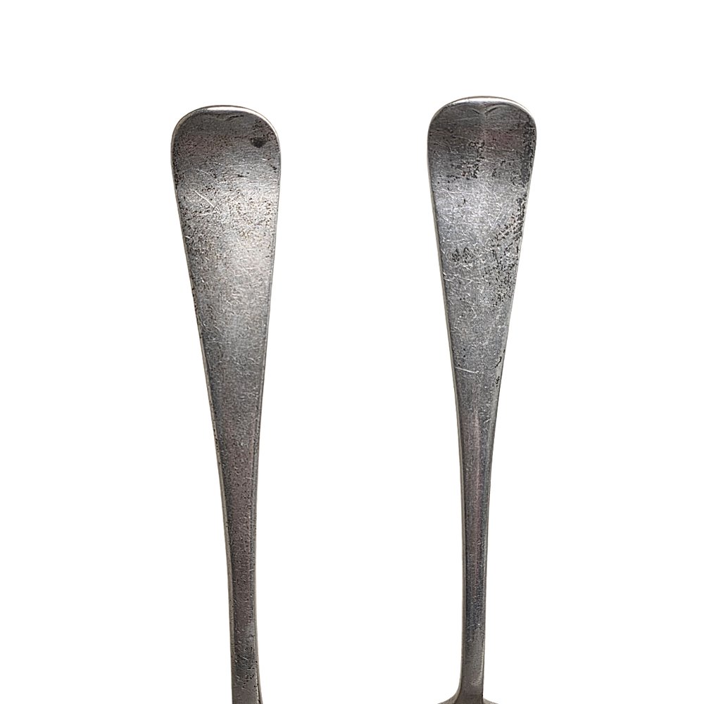 Antike niederländische Gabel und Löffel aus Silber, 1890er, 2er Set bei ...