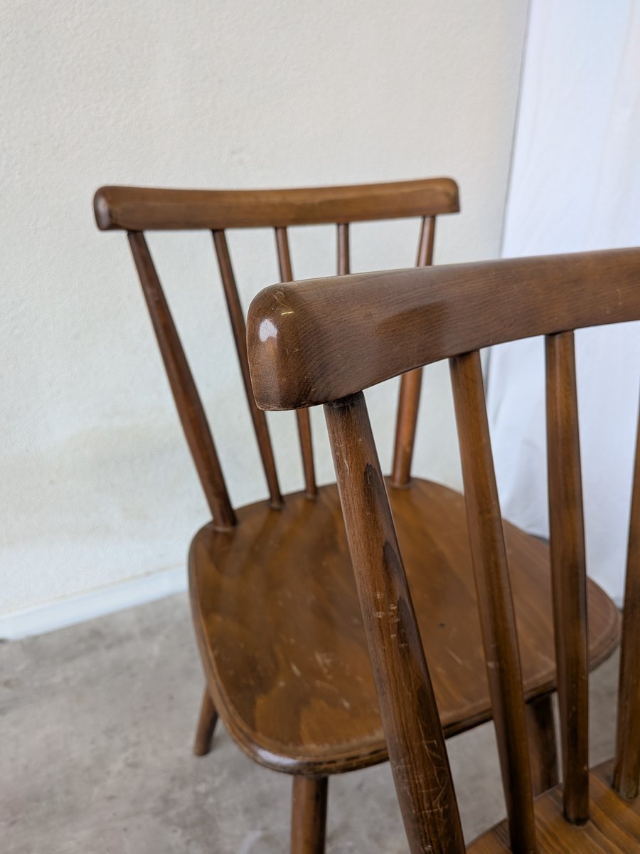 Vintage Windsor Dining Chairs from Stol Kamnik, 1970s, Set of 4 for ...
