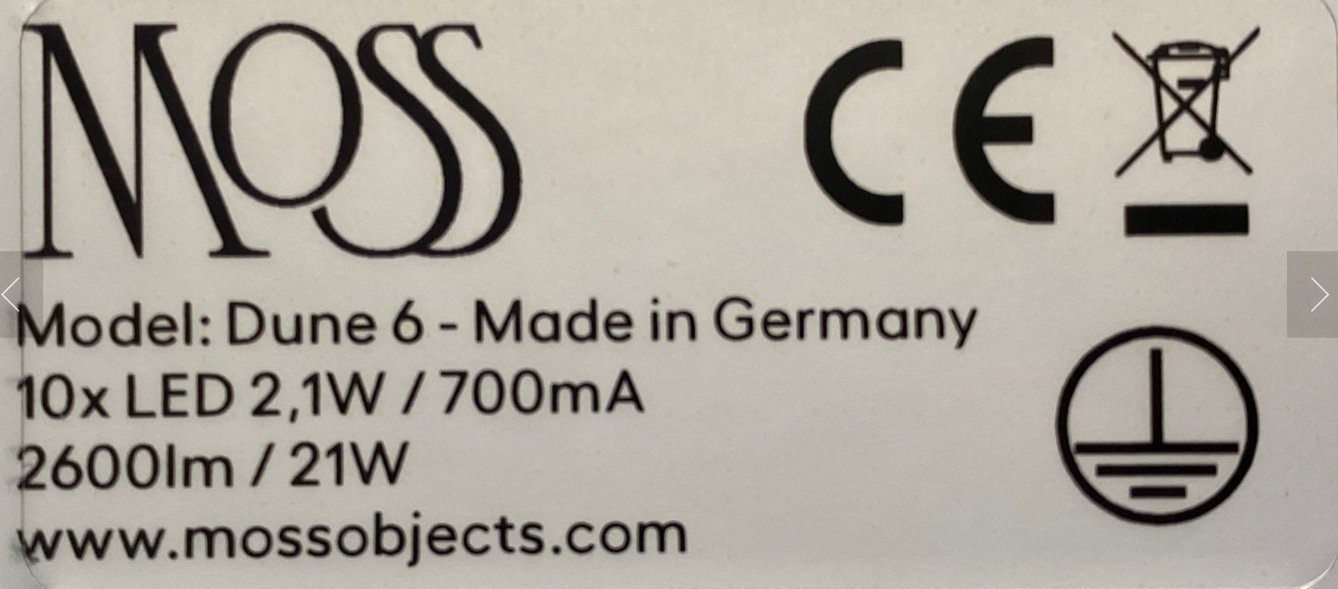 Dune 6 Curve Chandelier with Metallic Tone Shades from Moss Objects for ...