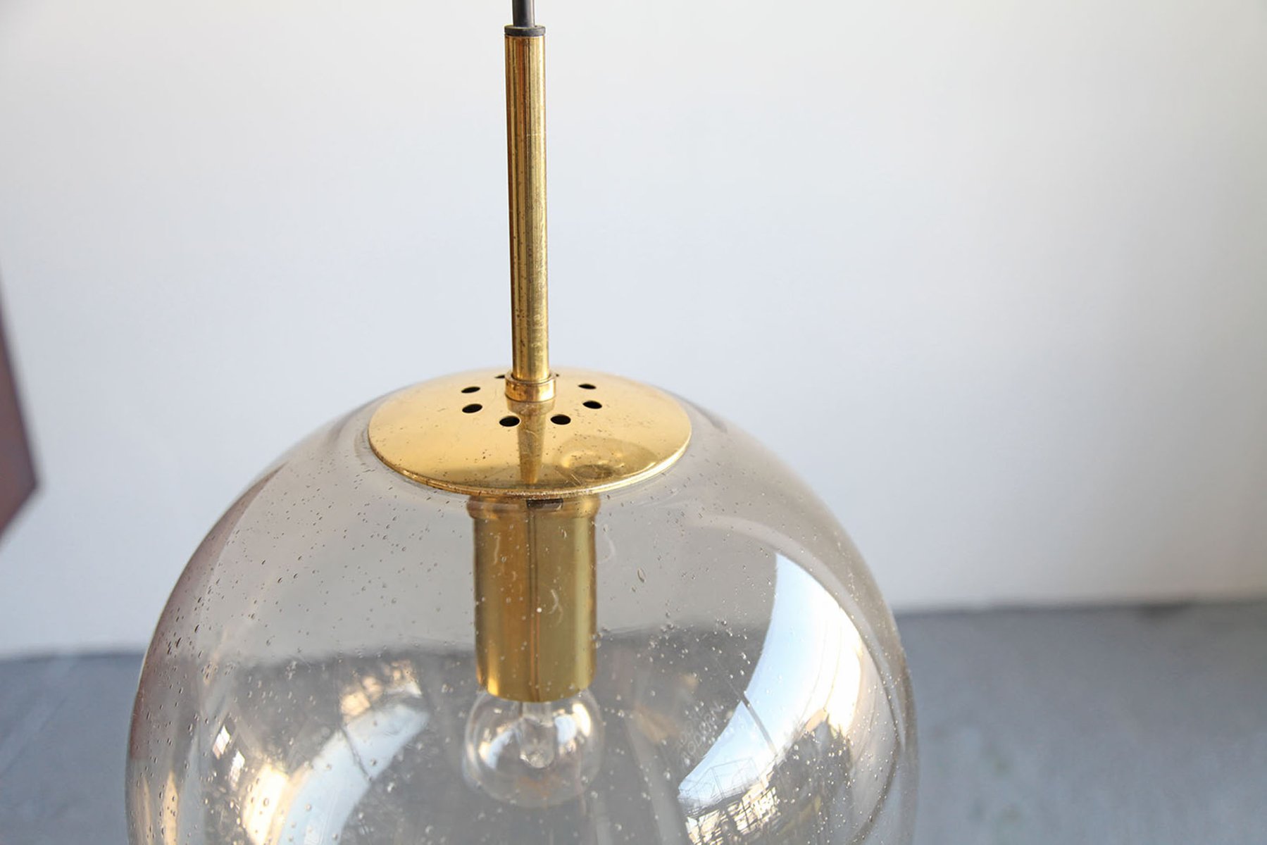 Large Glass Cascade Drop Light Lamp from Limburg, 1960s for sale at Pamono