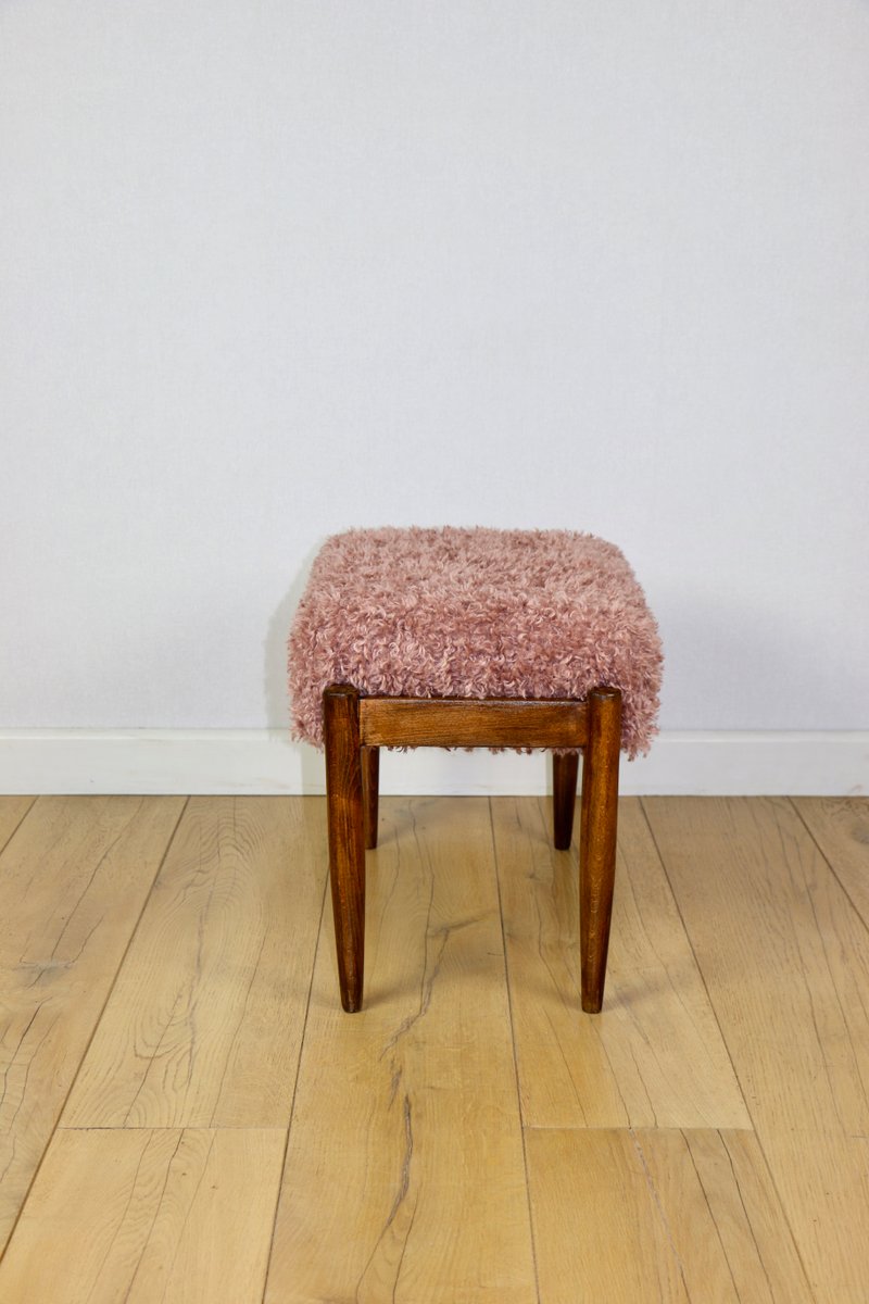 Vintage Pink Stool from Edmund Homa, 1970s for sale at Pamono