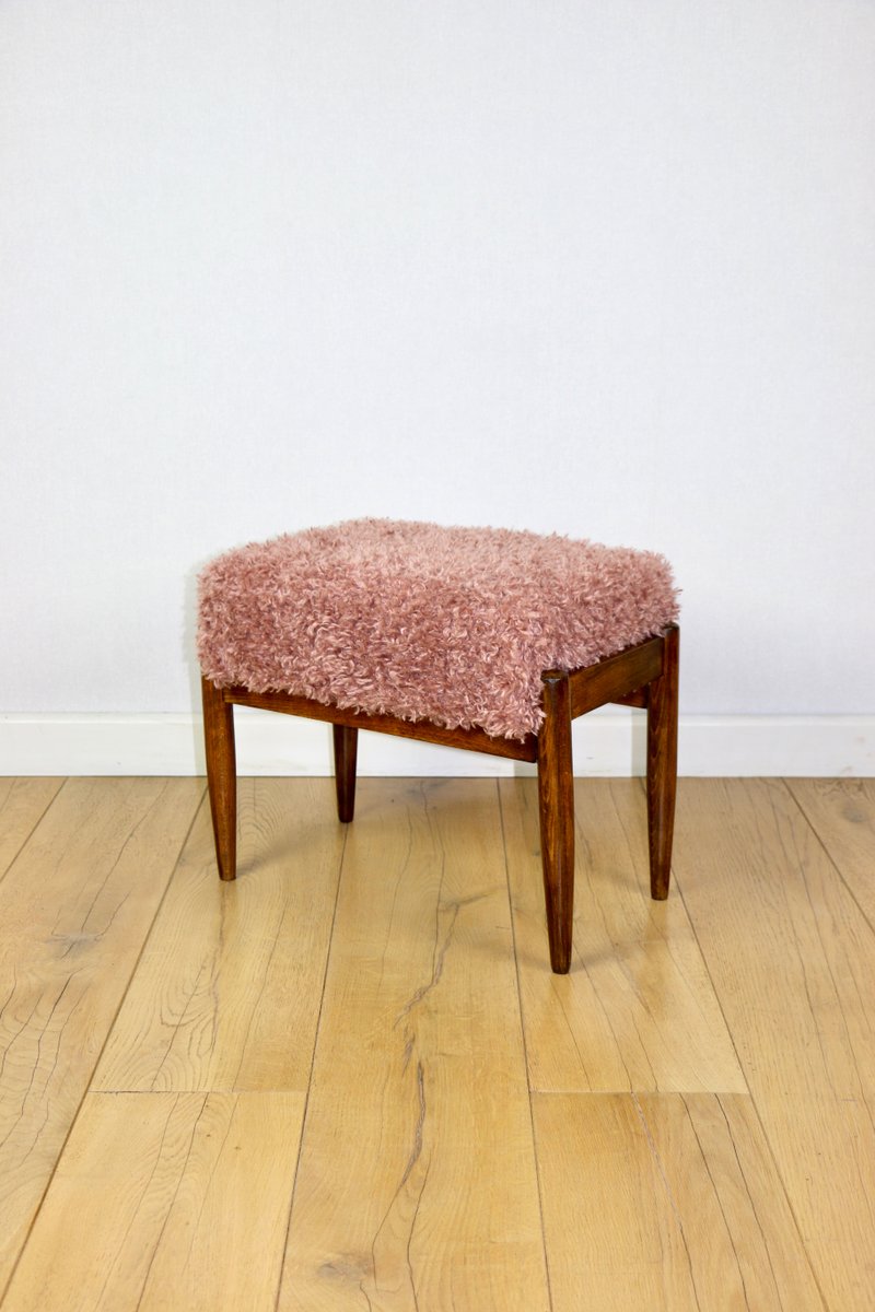 Vintage Pink Stool from Edmund Homa, 1970s for sale at Pamono
