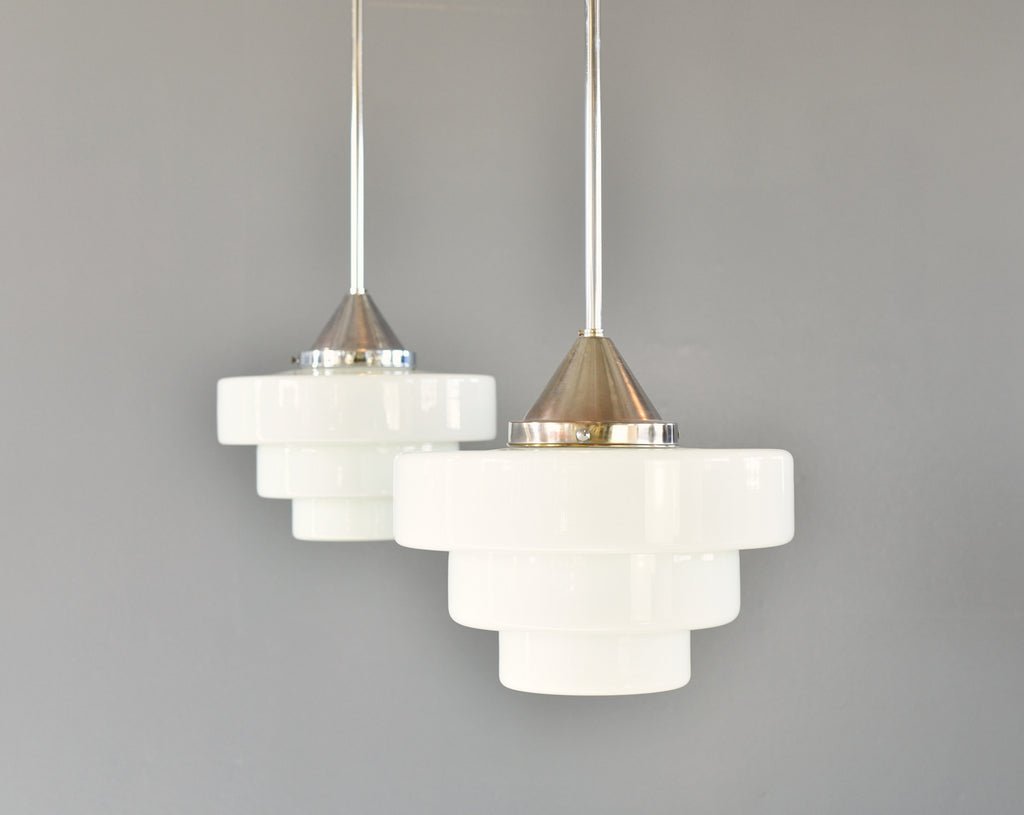 Art Deco Opaline Light by Edison, 1930s for sale at Pamono