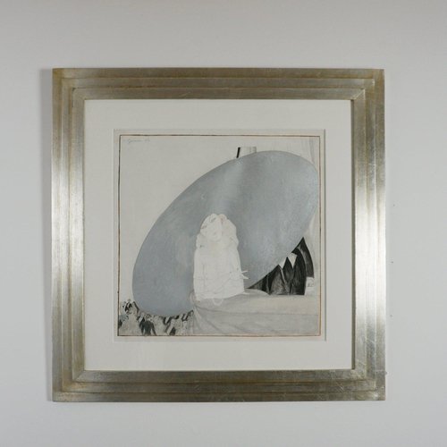 Charles Gesmar, Portrait von Jane Marnac, Gouache, Tusche und Aquarell ...