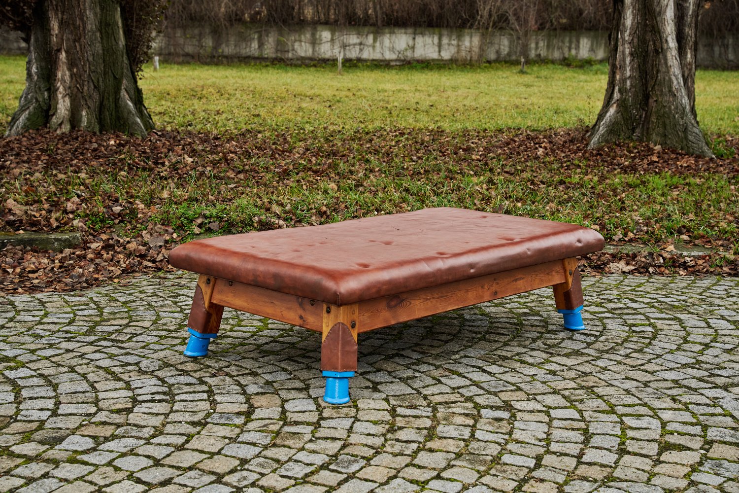Large Gym Table in Leather, 1930 for sale at Pamono