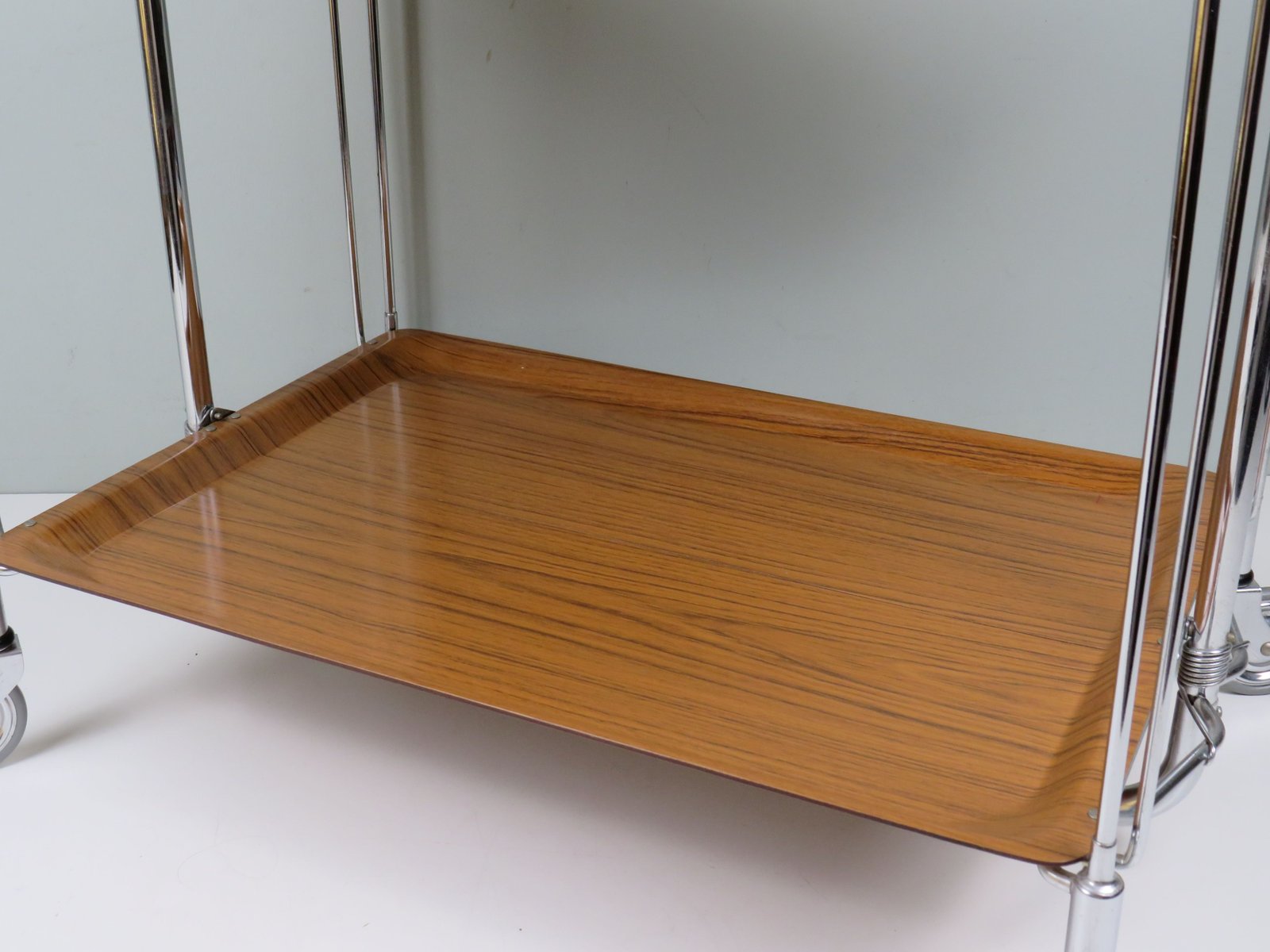 Dinett Folding Serving Trolley from Bremshey & Co., Germany, 1950s ...